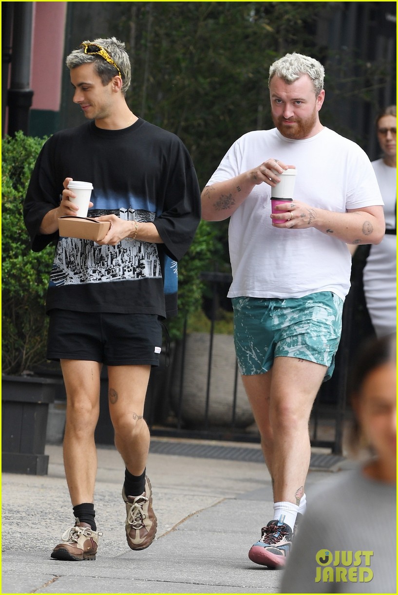 Sam Smith Shows Off Their Thighs in Colorful Short Shorts While Out ...