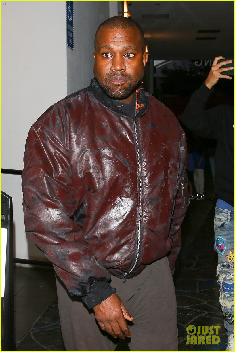 Kanye West is All Smiles While Leaving Dinner with Friends in L.A ...