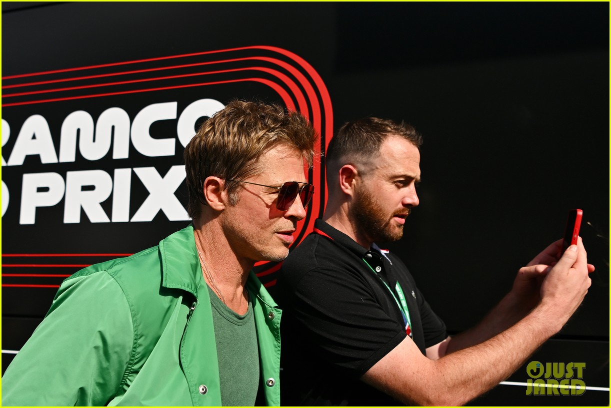 Brad Pitt Spends Another Day at F1 Grand Prix of Great Britain As ...