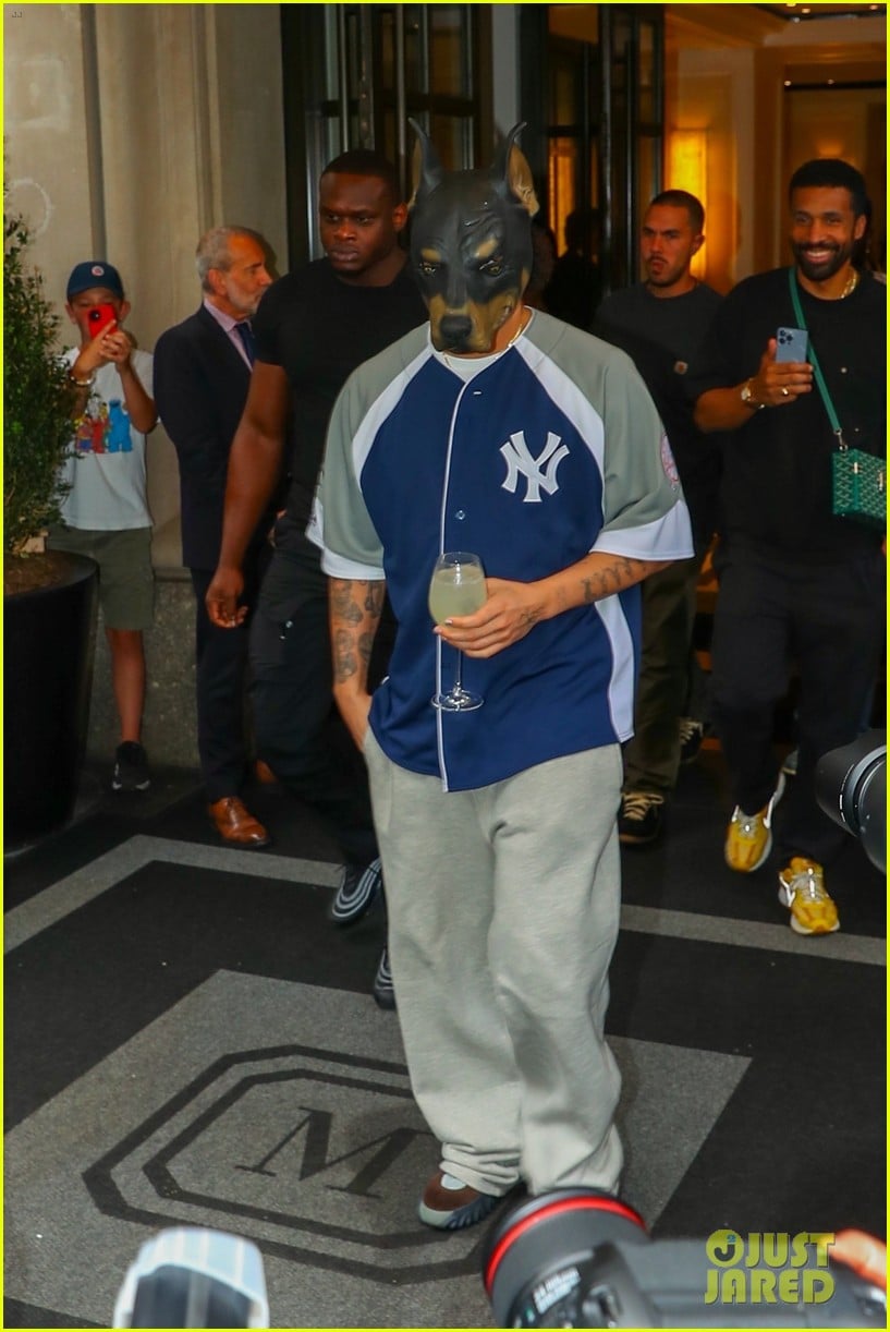 Drake Wears a Rottweiler Mask While Arriving to Concert in New York ...
