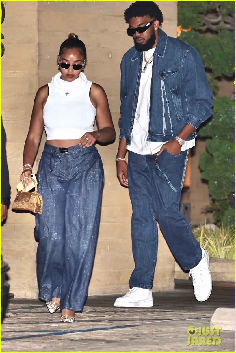 Jordyn Woods & Boyfriend Karl-Anthony Towns Coordinate in Denim After ...
