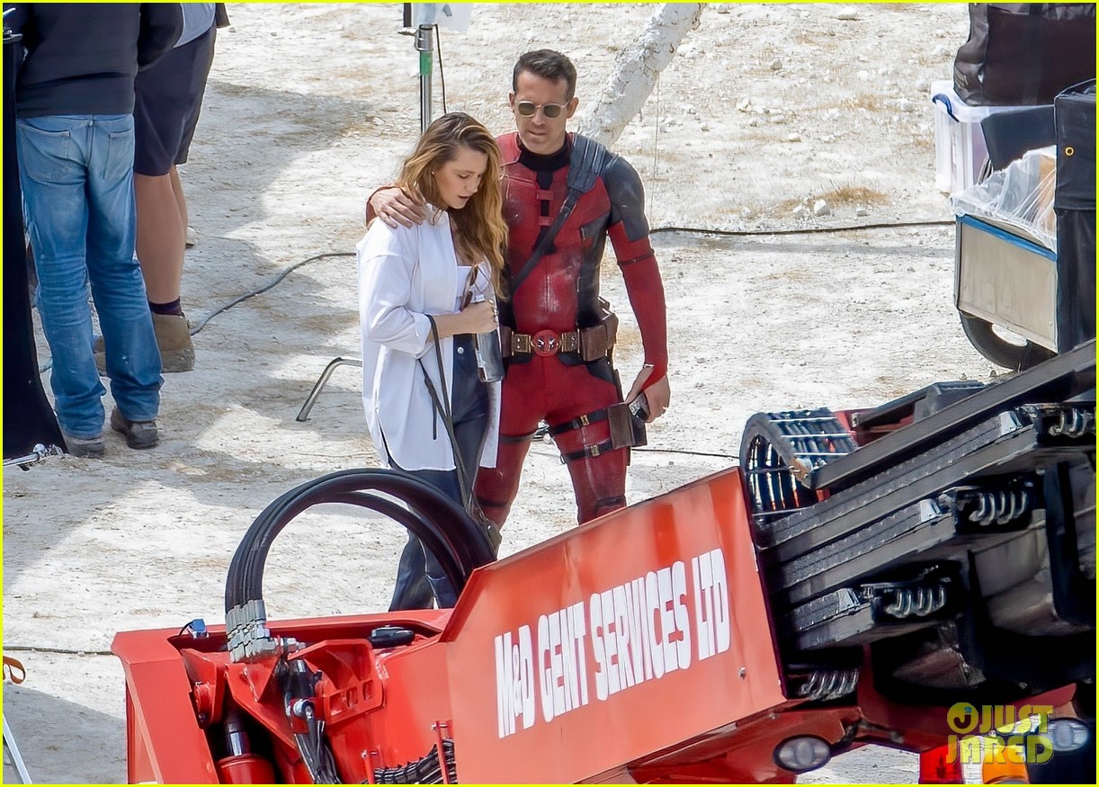 Blake Lively Visits Ryan Reynolds on Set of 'Deadpool 3' in London ...