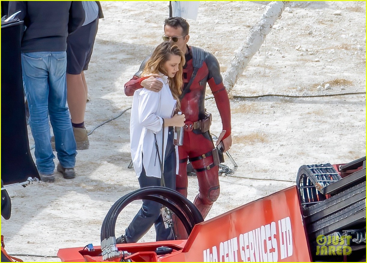 Blake Lively Visits Ryan Reynolds on Set of 'Deadpool 3' in London ...