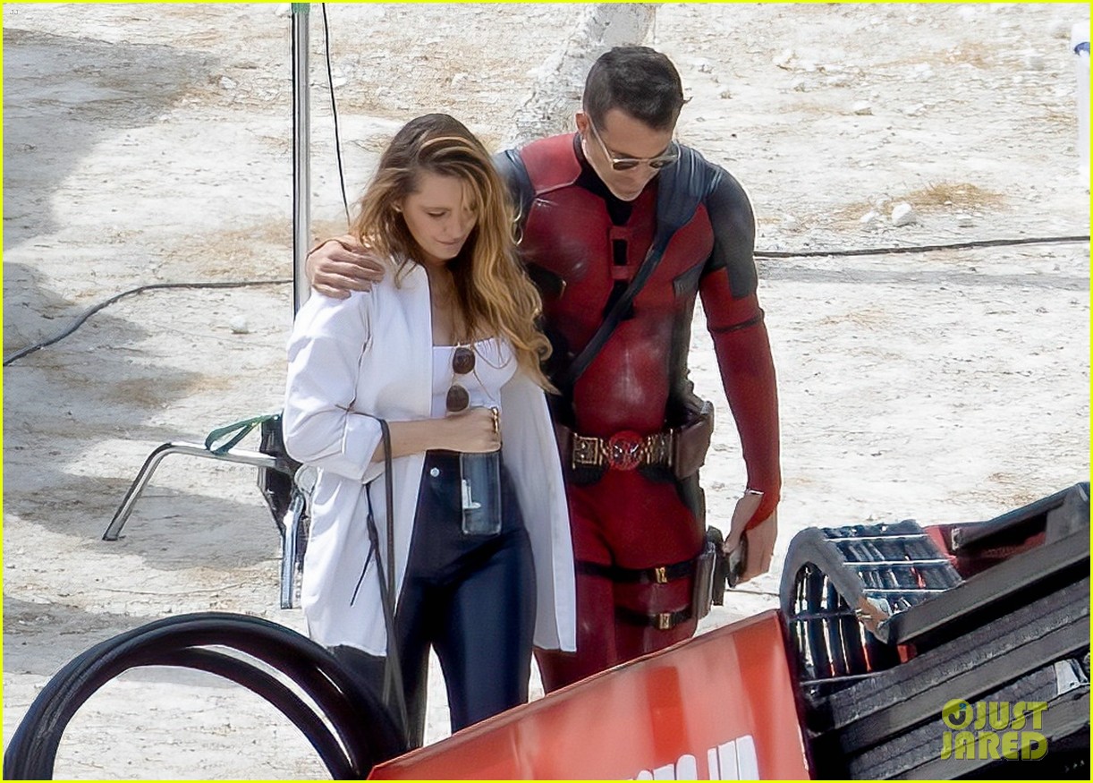 Blake Lively Visits Ryan Reynolds on Set of 'Deadpool 3' in London ...