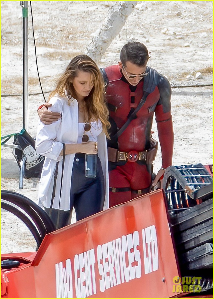 Blake Lively Visits Ryan Reynolds on Set of 'Deadpool 3' in London ...
