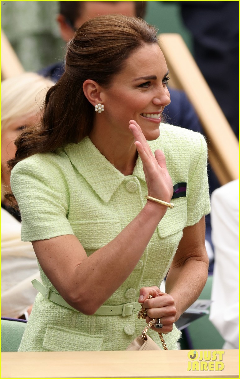 Princess Catherine Wears Tennis Ball-Green Dress to Wimbledon 2023 ...