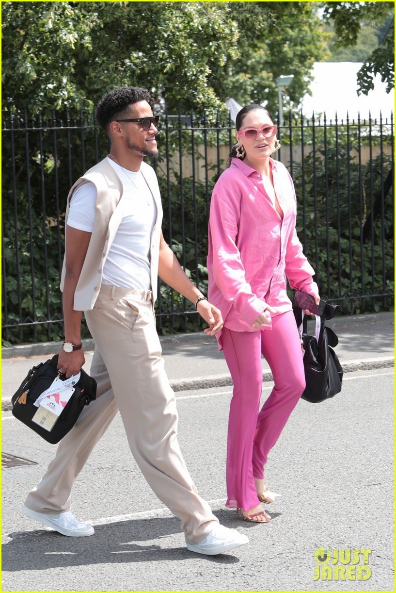 Jessie J Goes Pretty in Pink for Wimbledon 2023 Match with Boyfriend ...