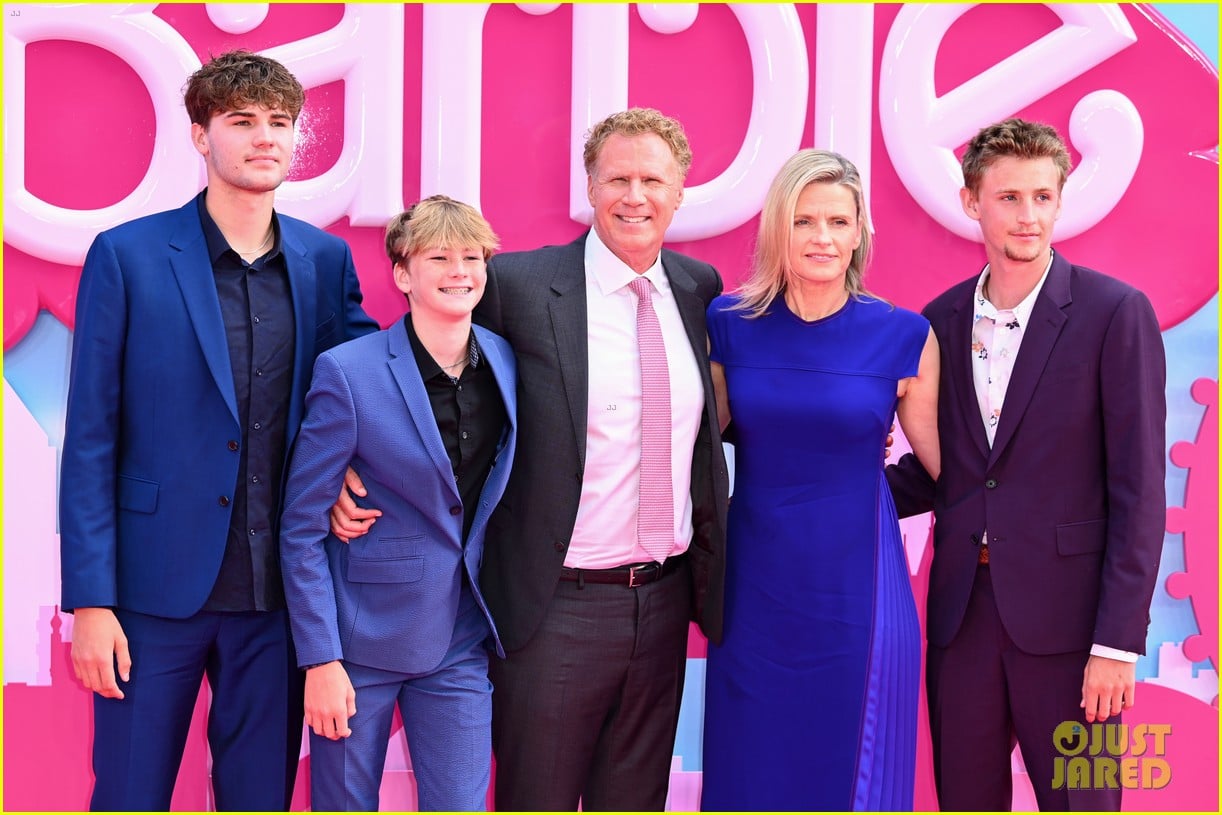 Will Ferrell Brings All Three Of His Sons To 'Barbie' Premiere in ...