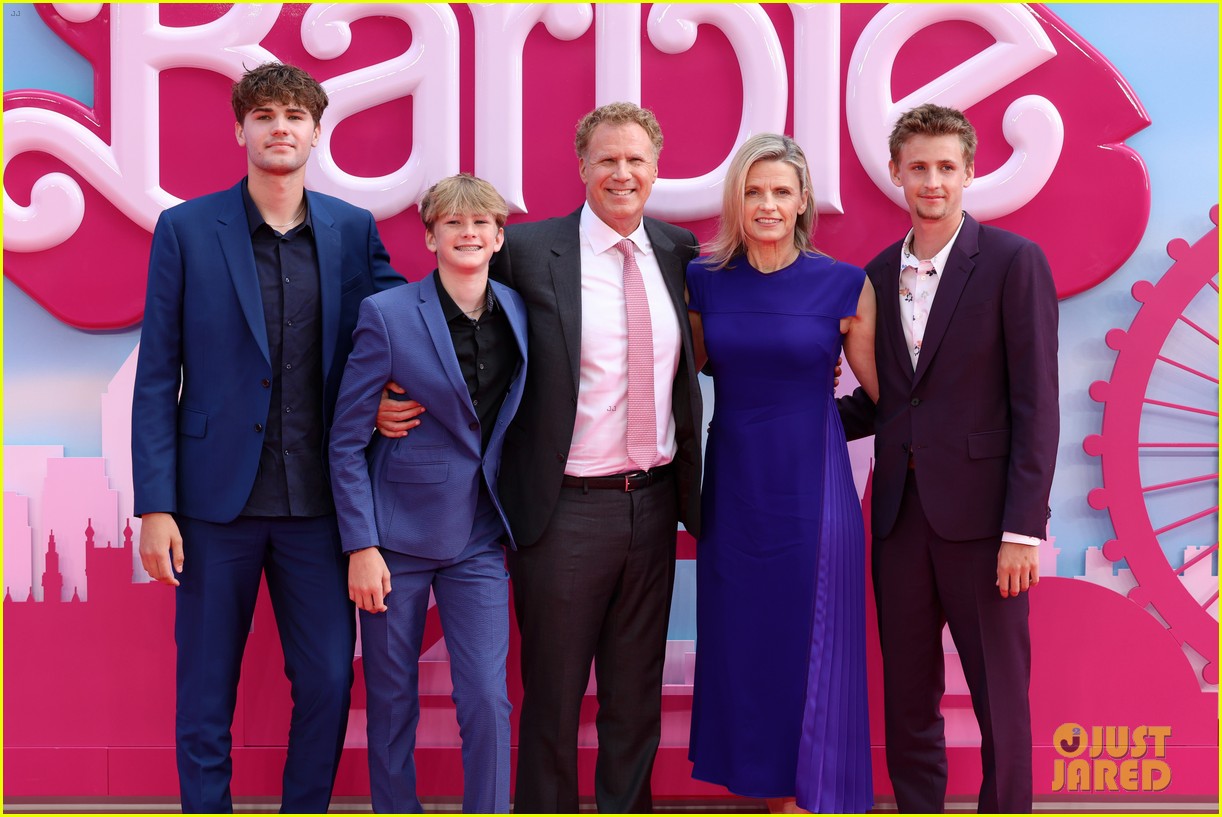 Will Ferrell Brings All Three Of His Sons To 'Barbie' Premiere in ...