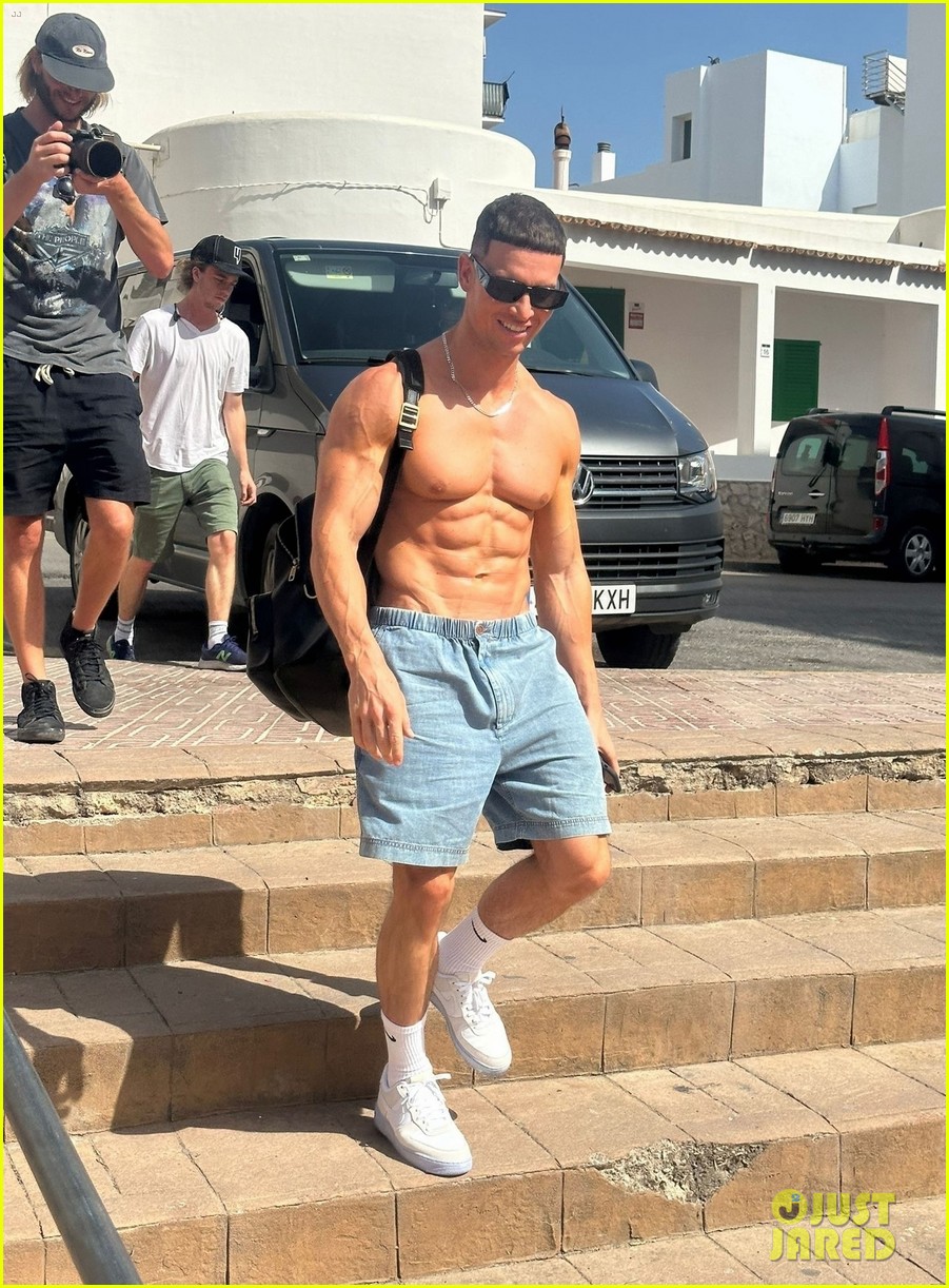 DJ Joel Corry Bares Ripped Six-Pack Abs While Going Shirtless in Ibiza ...