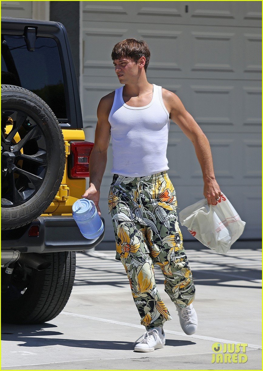 Tom Daley & Husband Dustin Lance Black Spend the Afternoon Running ...