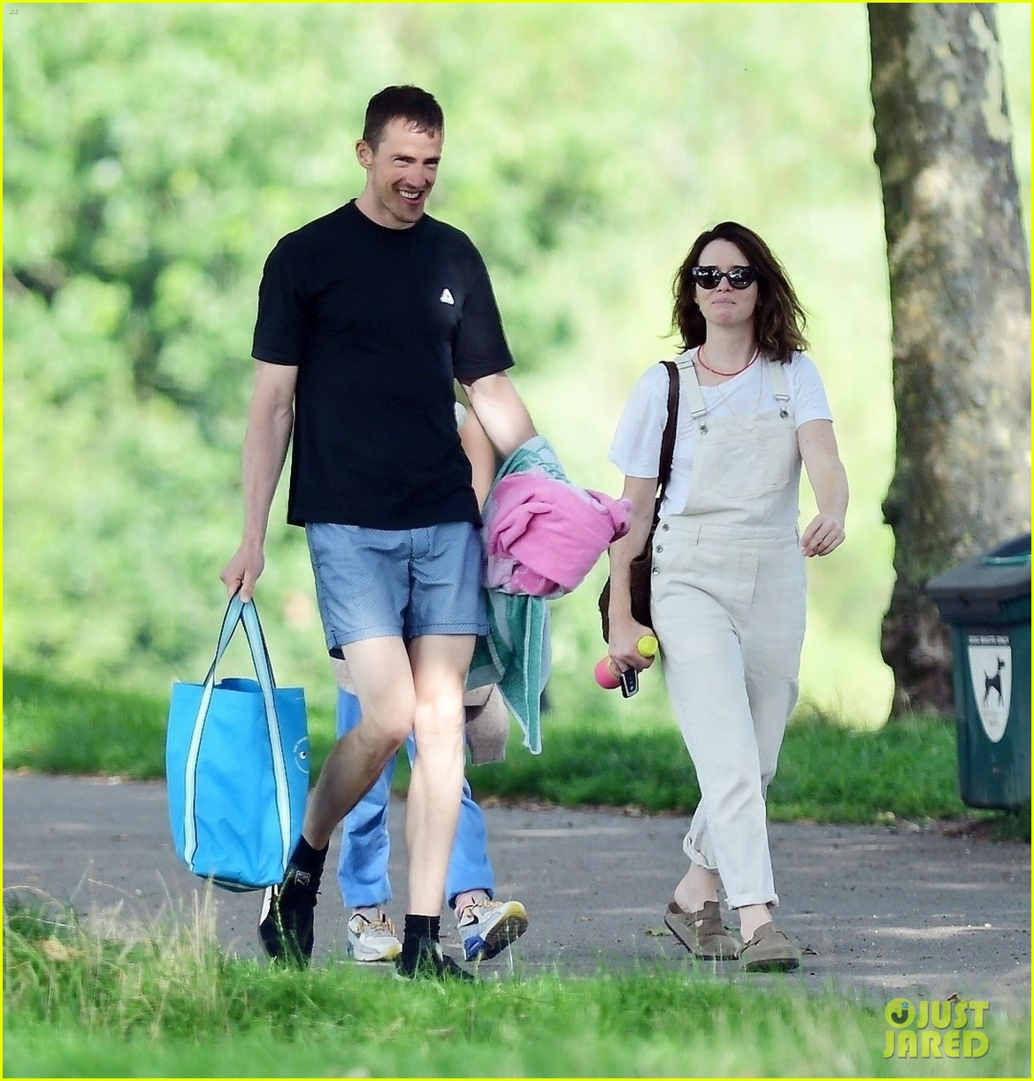 Claire Foy's New Boyfriend Charlie Cunningham Goes Shirtless During Their London Park Day: Photo ...