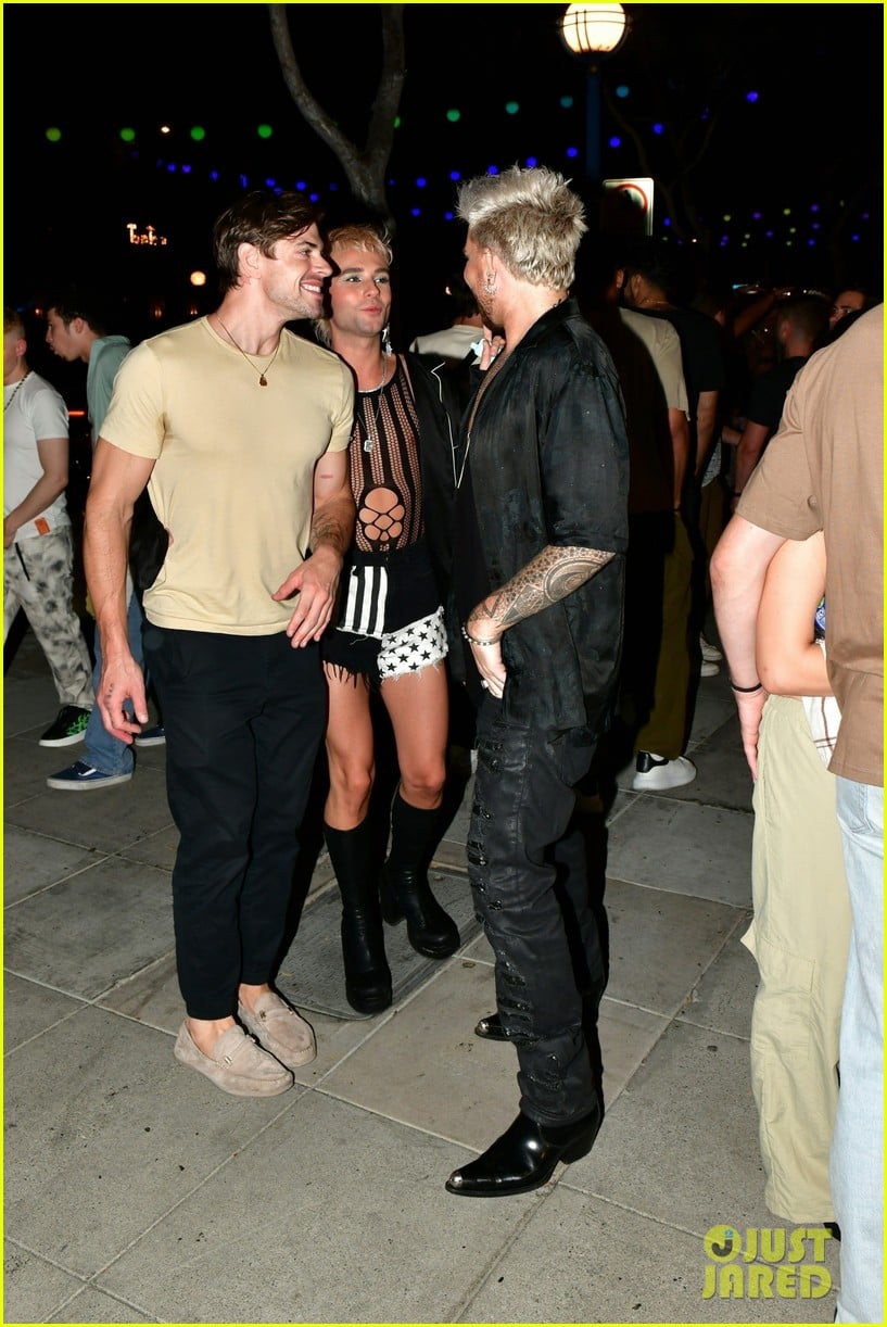 Adam Lambert & Boyfriend Oliver Gliese Hit the Town for Fun Night Out ...