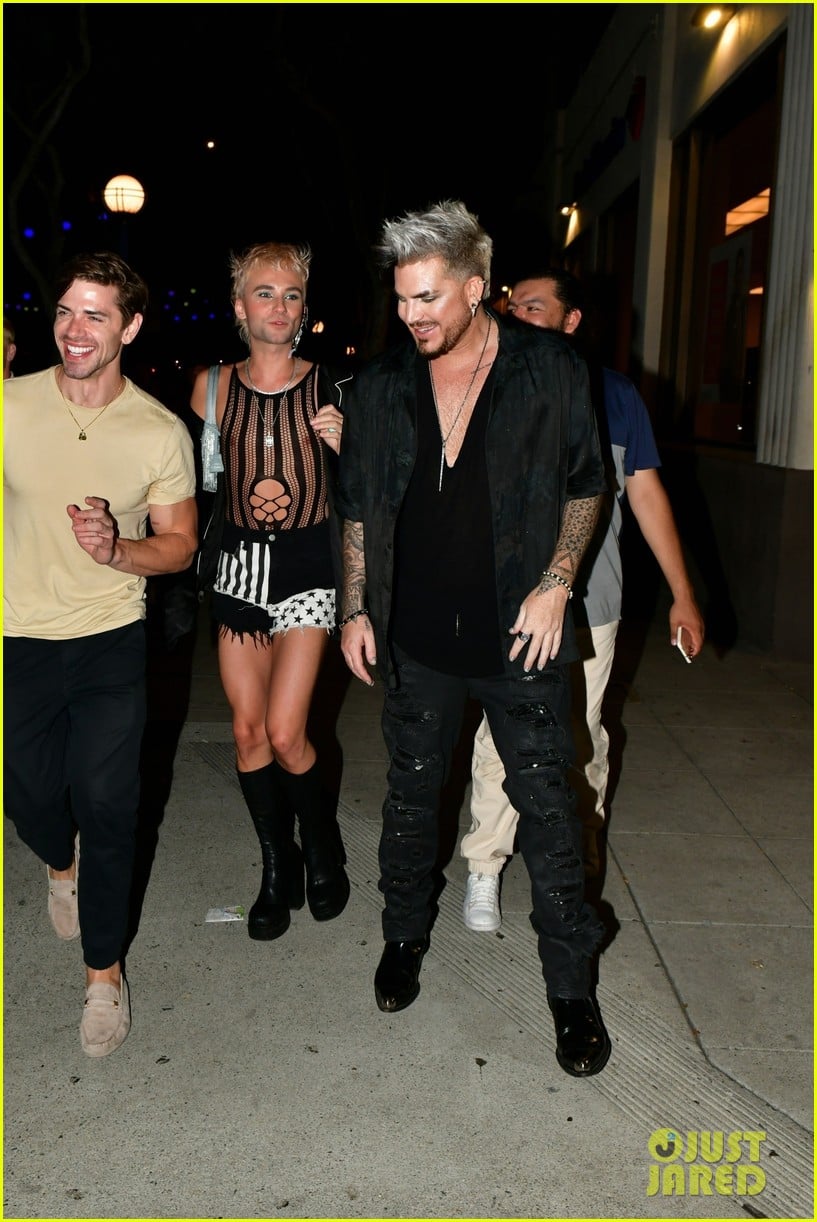 Adam Lambert & Boyfriend Oliver Gliese Hit the Town for Fun Night Out ...