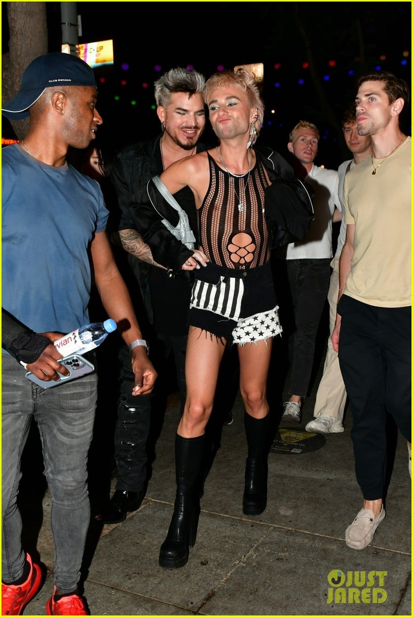 Adam Lambert & Boyfriend Oliver Gliese Hit the Town for Fun Night Out ...