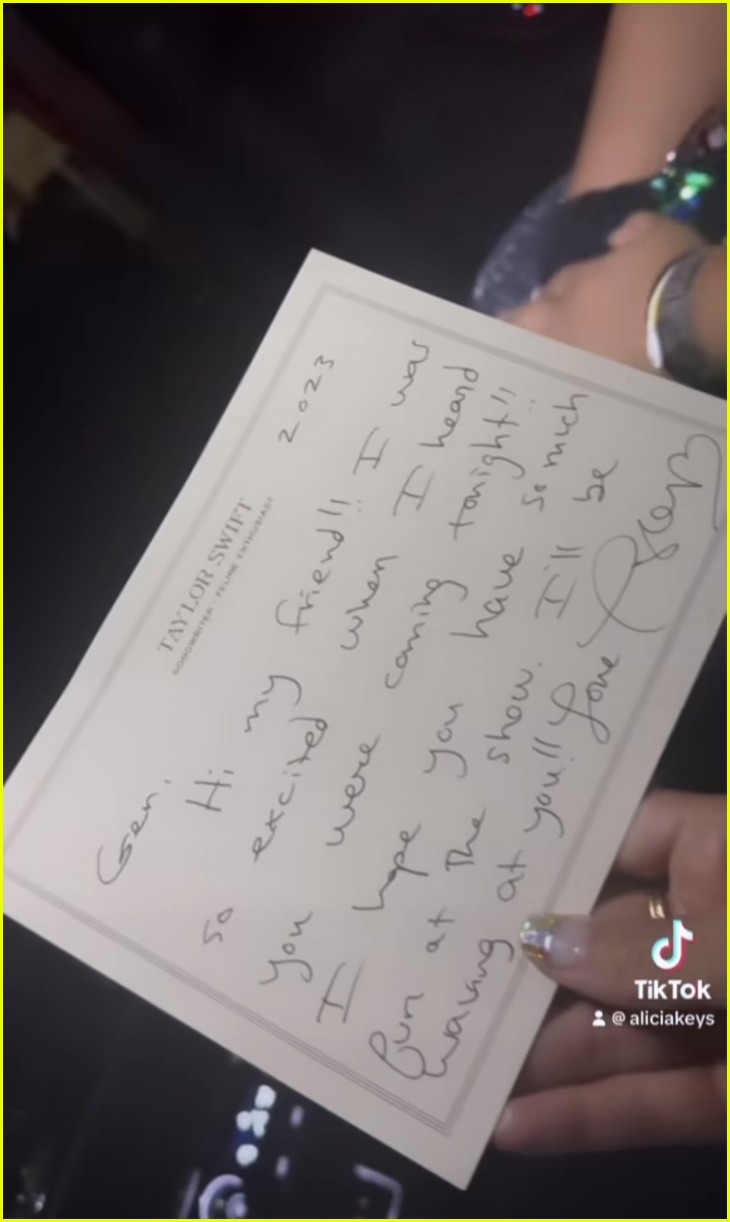 Taylor Swift Wrote a Sweet Note to Alicia Keys' Son Genesis & You Can ...