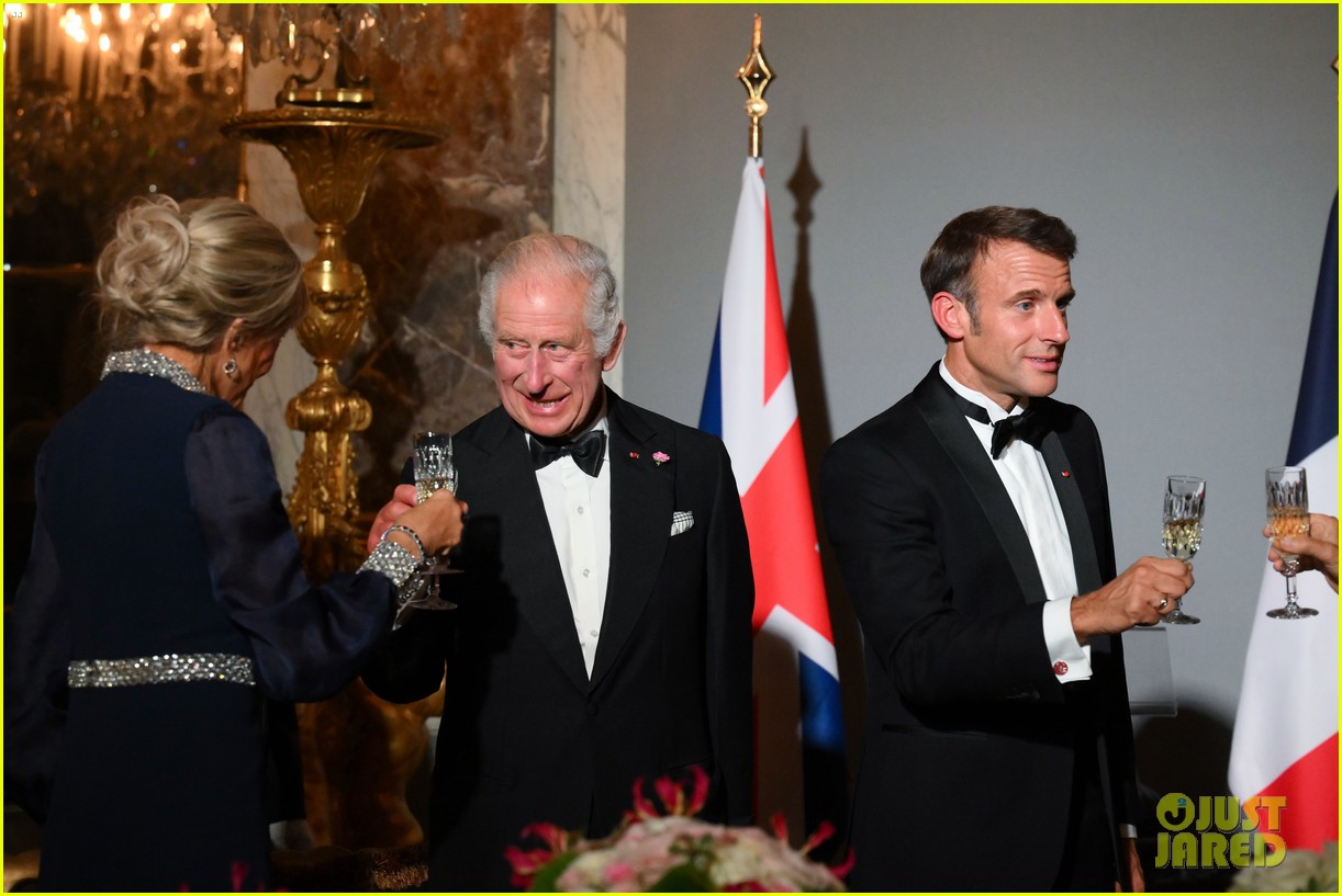 King Charles & Queen Camilla Attend Black Tie Dinner Event Hosted By France's Emmanuel Macron ...