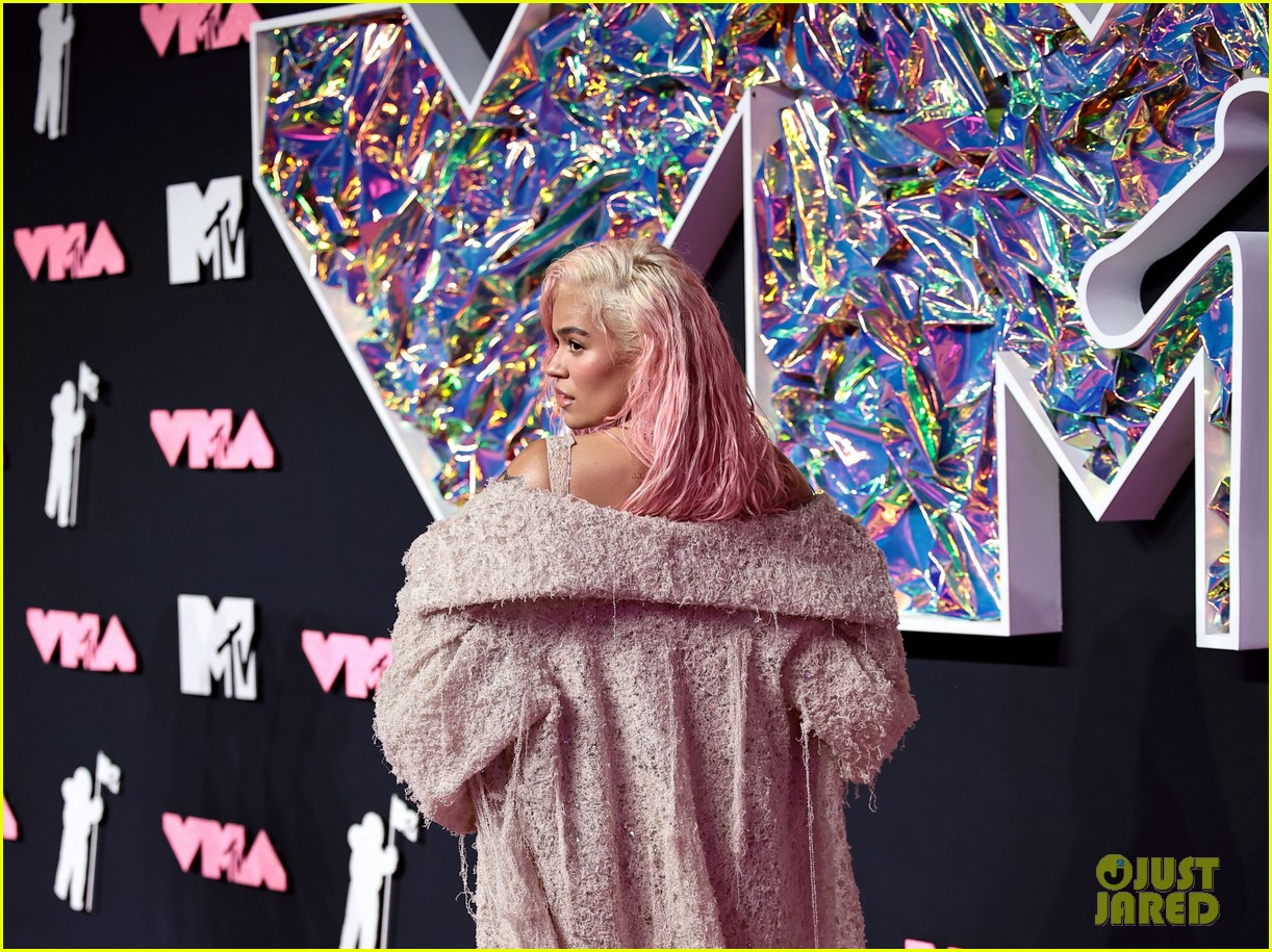 Karol G Wears Totally Sheer Dress on MTV VMAs 2023 Red Carpet Ahead of ...