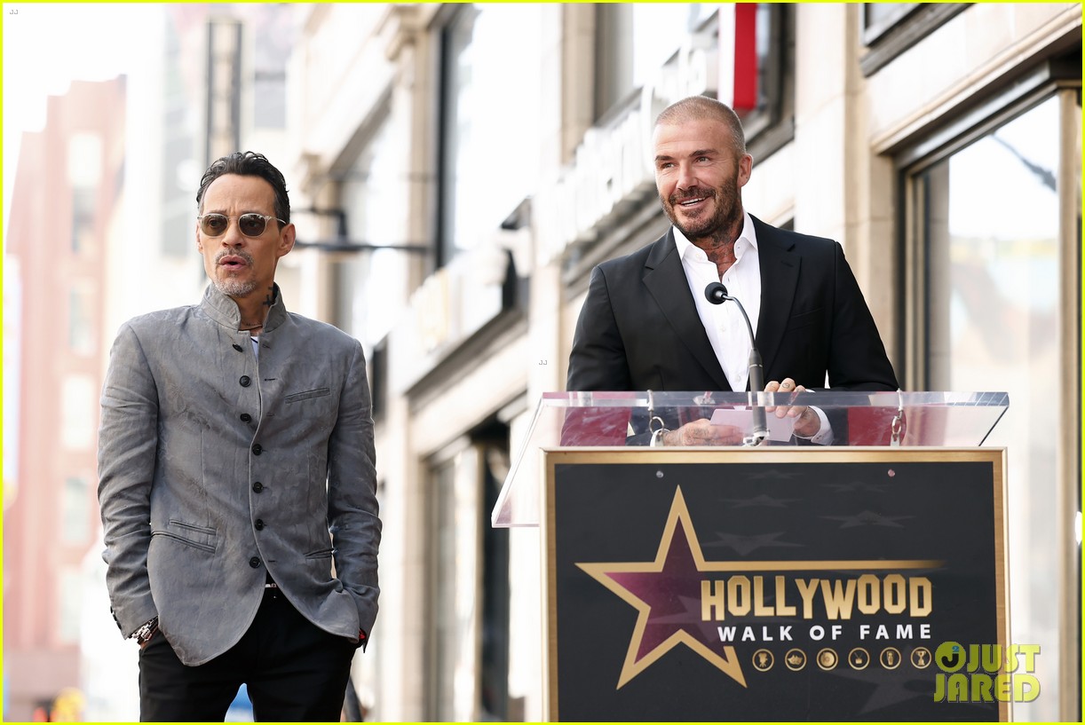 Marc Anthony Surprised by David Beckham & Godson Cruz Beckham at Walk ...