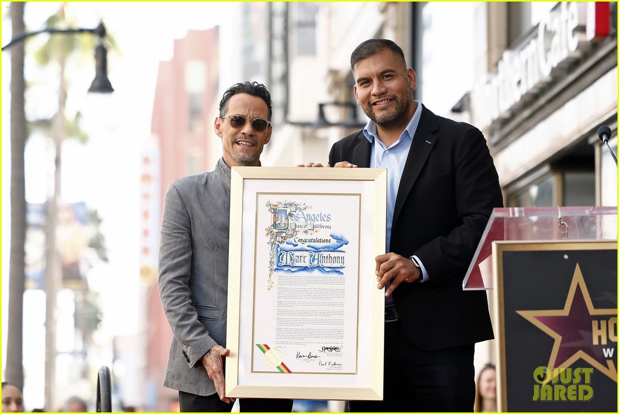 Marc Anthony Surprised by David Beckham & Godson Cruz Beckham at Walk ...