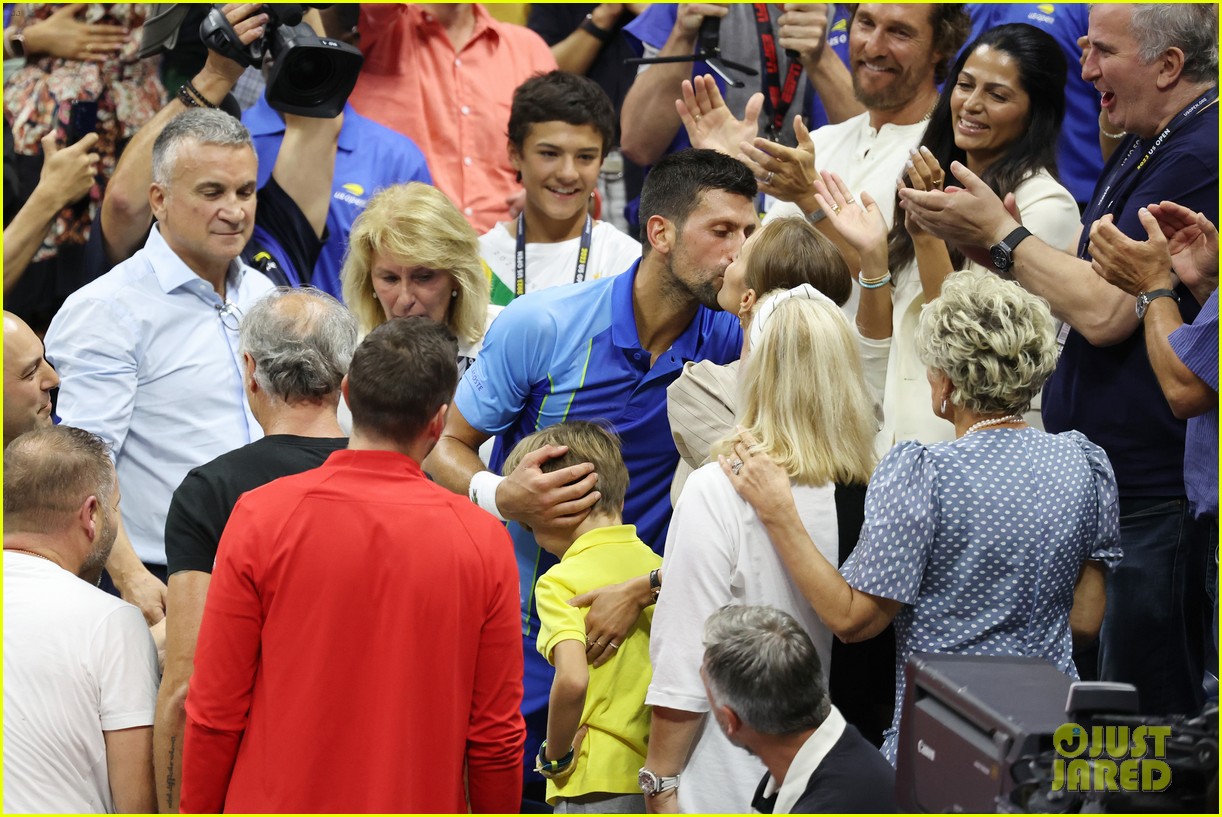 Novak Djokovic Celebrates U.S. Open Win With Wife Jelena & Their Two ...