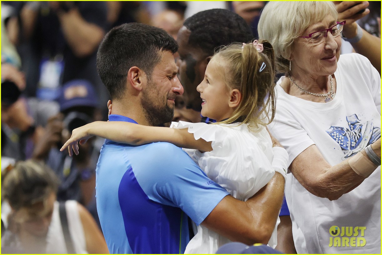 Novak Djokovic Celebrates U.S. Open Win With Wife Jelena & Their Two ...