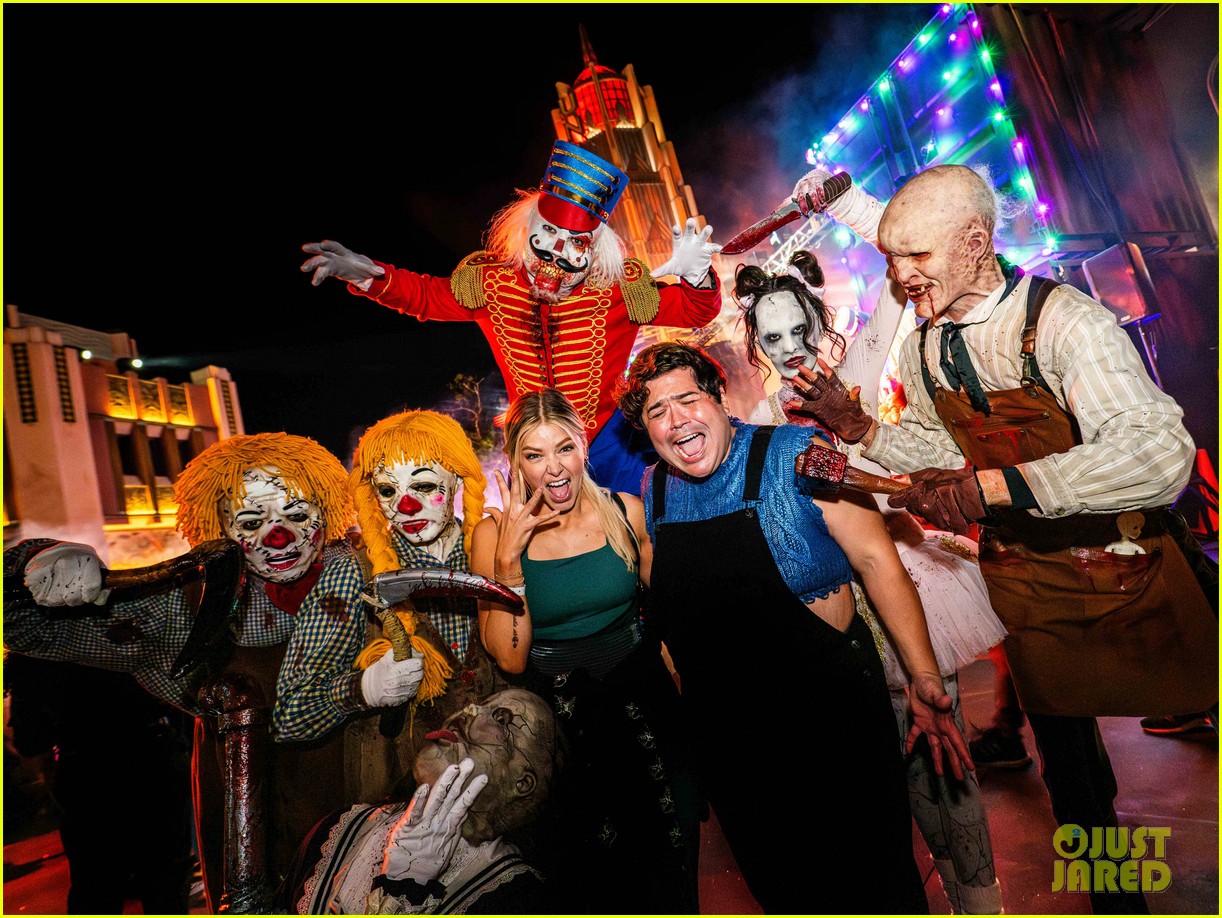 Billie Eilish & Colin Farrell Hit Halloween Horror Nights for Spooky ...