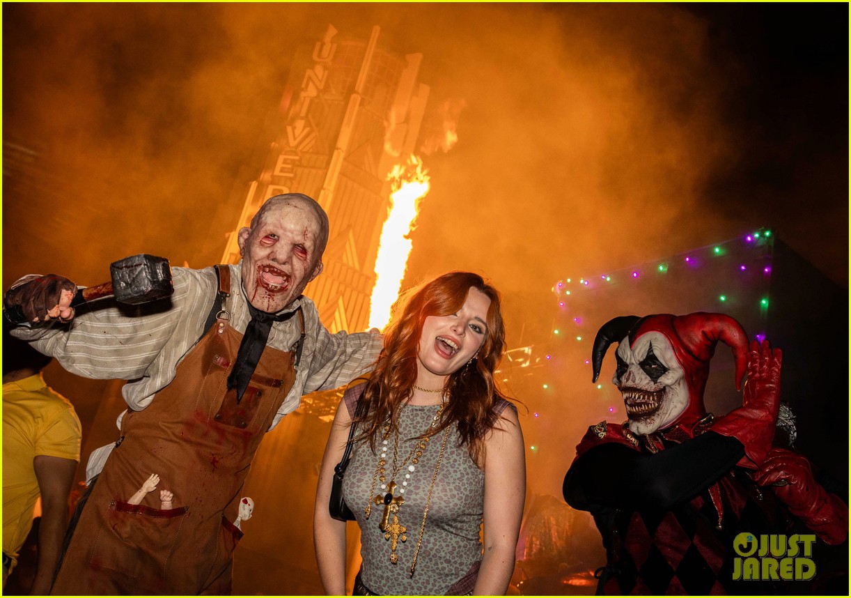 Billie Eilish & Colin Farrell Hit Halloween Horror Nights for Spooky ...