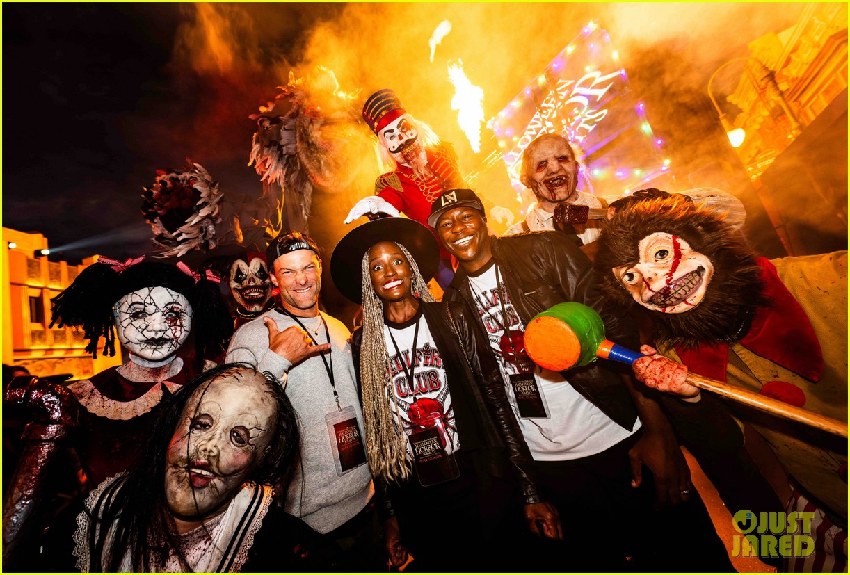 Billie Eilish & Colin Farrell Hit Halloween Horror Nights for Spooky ...