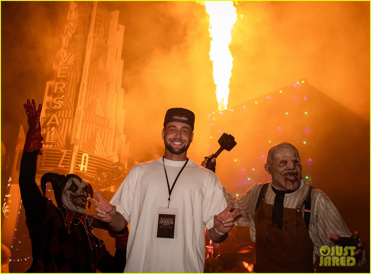 Billie Eilish & Colin Farrell Hit Halloween Horror Nights for Spooky ...