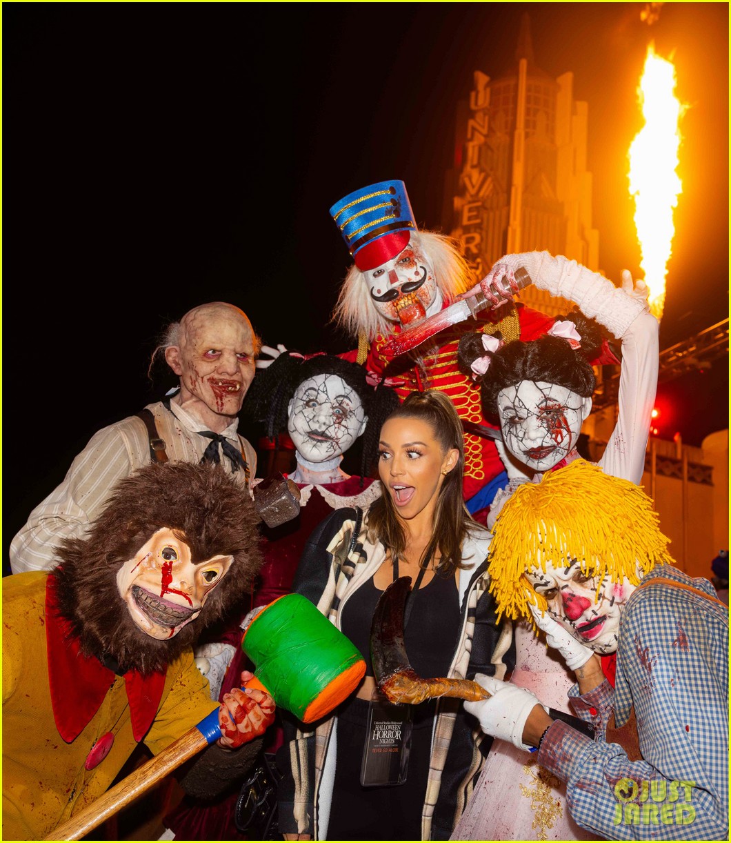 Billie Eilish & Colin Farrell Hit Halloween Horror Nights for Spooky ...