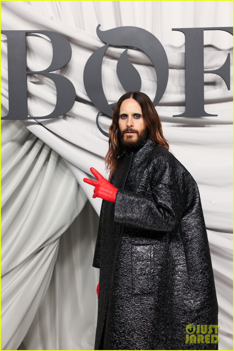 Jared Leto Shows Off Unique Style at Paris Fashion Week in a Sheer Top ...