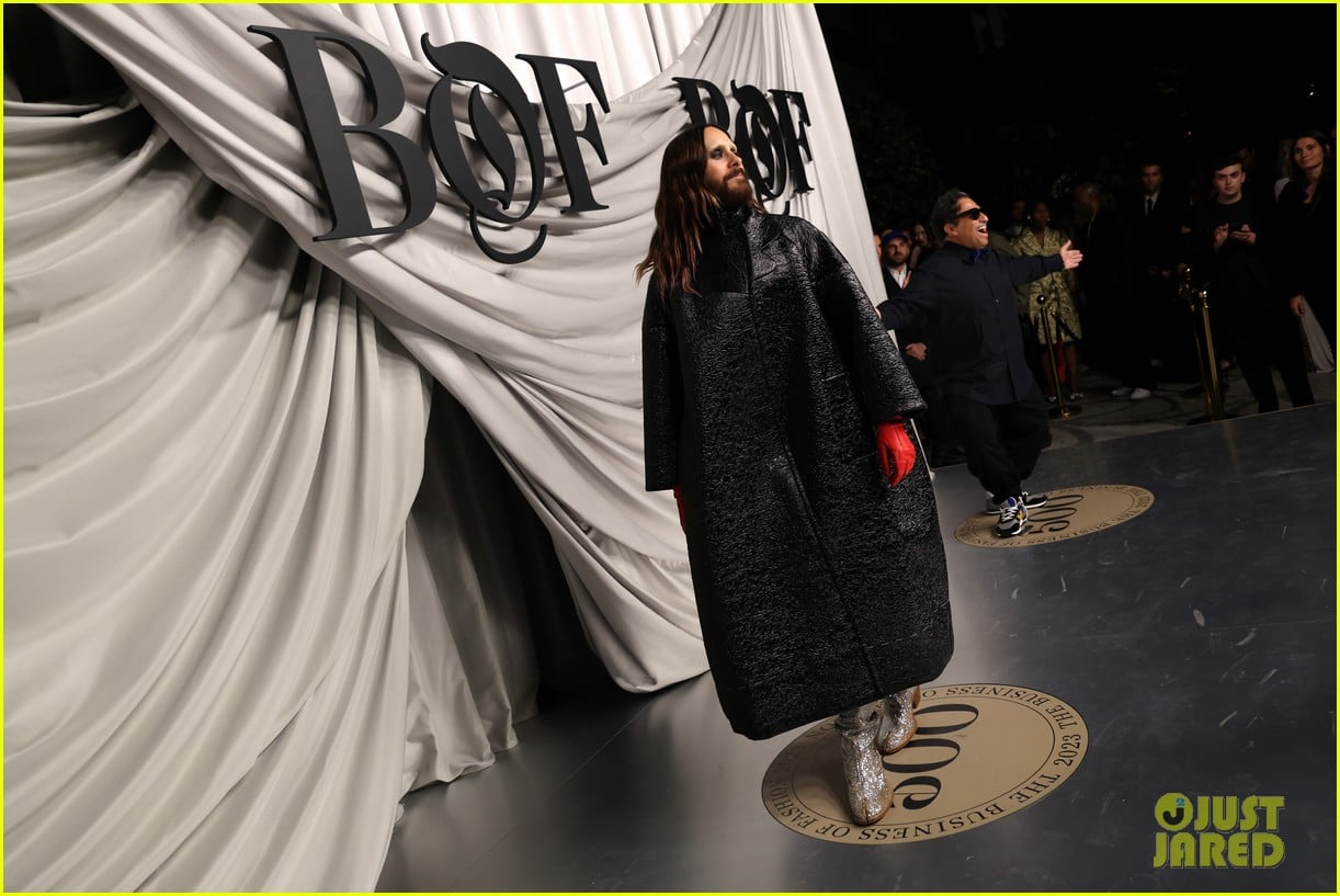 Jared Leto Shows Off Unique Style at Paris Fashion Week in a Sheer Top ...