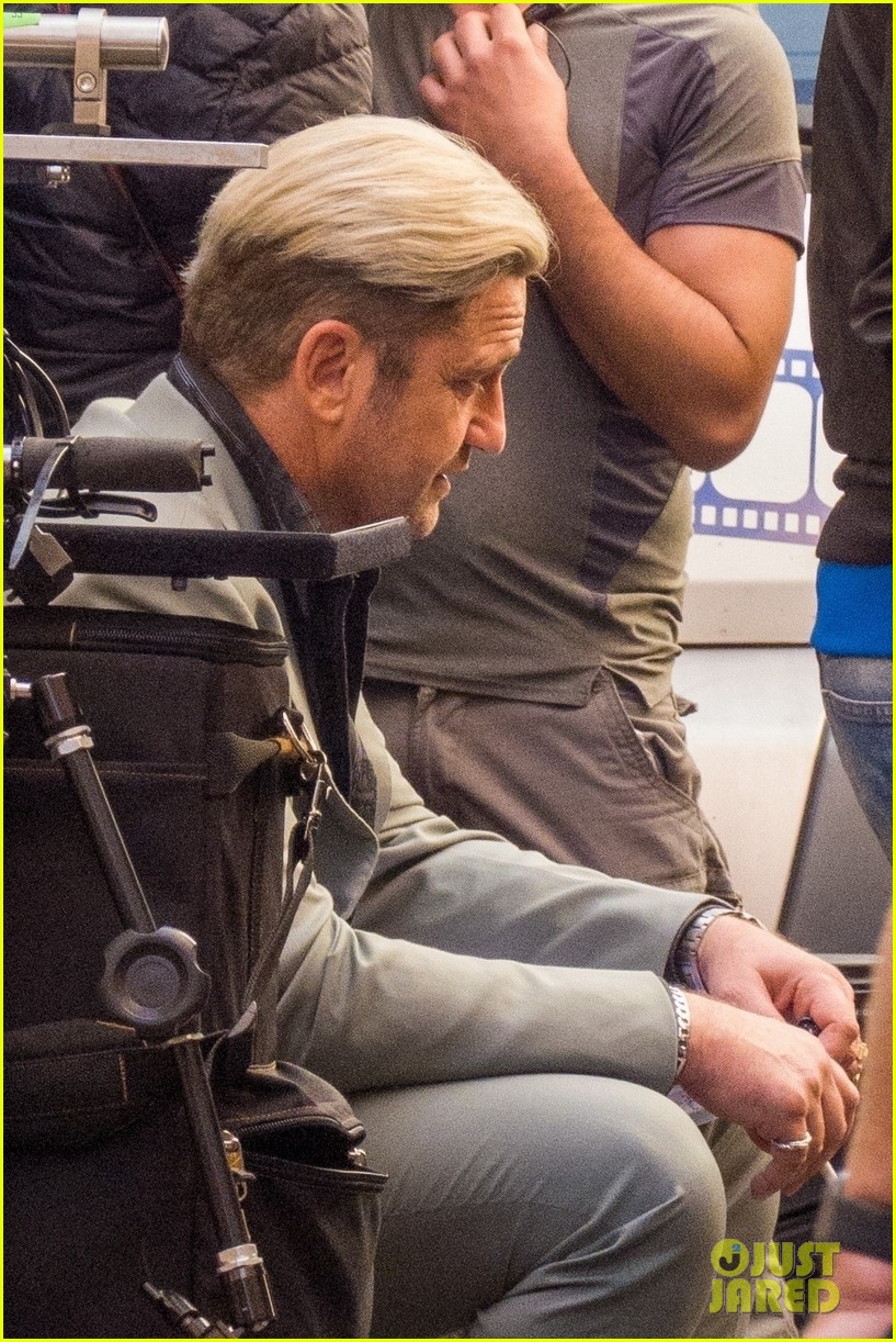 Gerard Butler Spotted With Blond Hair While Filming New Movie with ...
