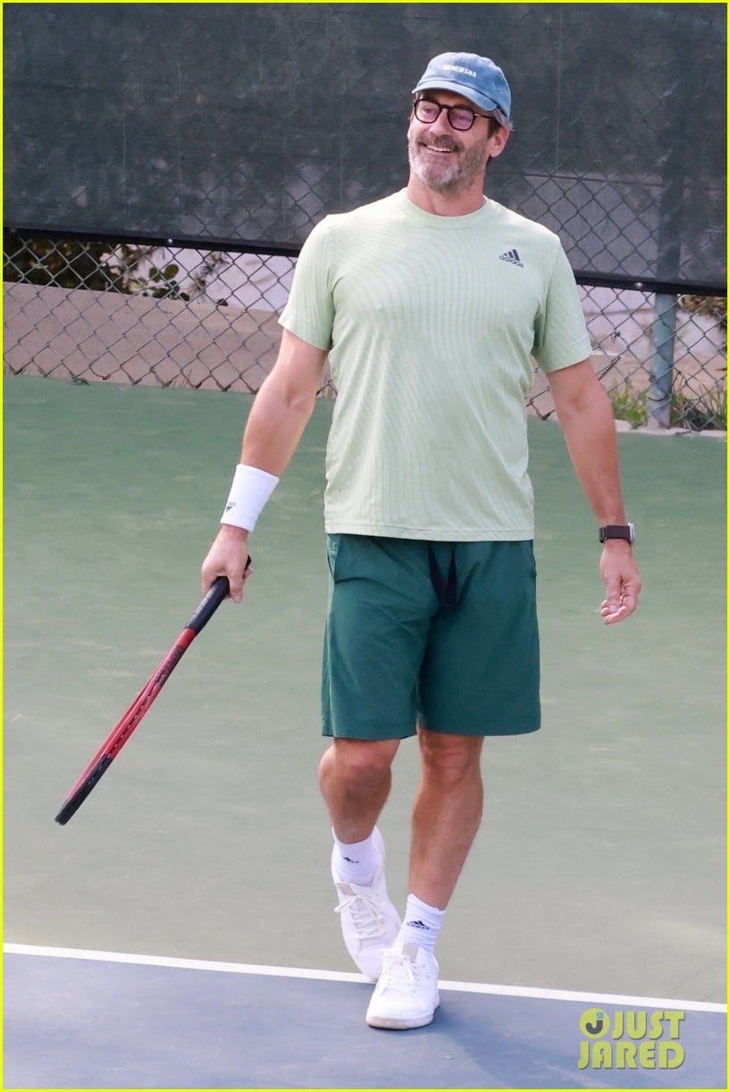 Jon Hamm Plays Tennis with Friends on Halloween Morning: Photo 4981972 ...