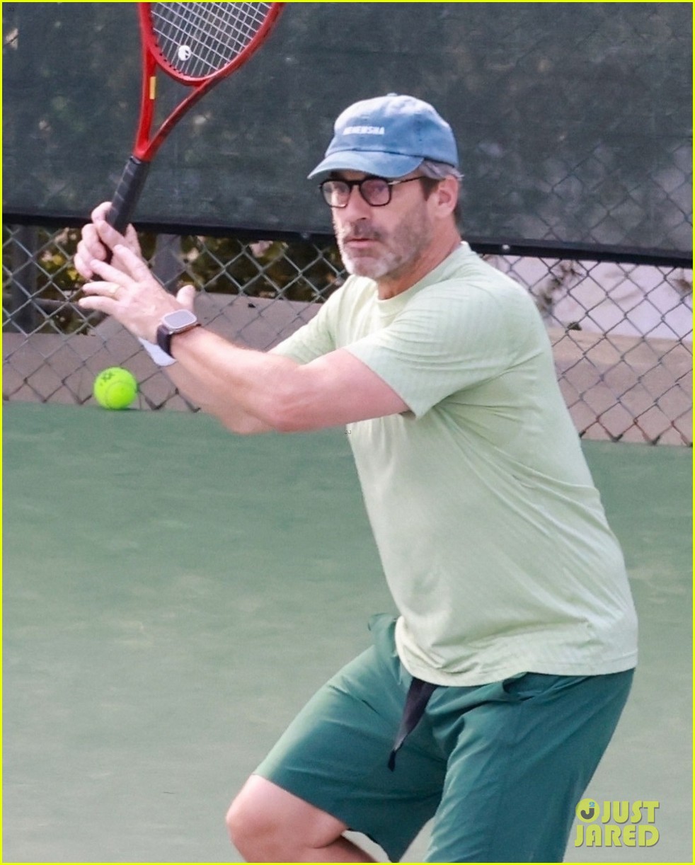 Jon Hamm Plays Tennis with Friends on Halloween Morning: Photo 4981973 ...