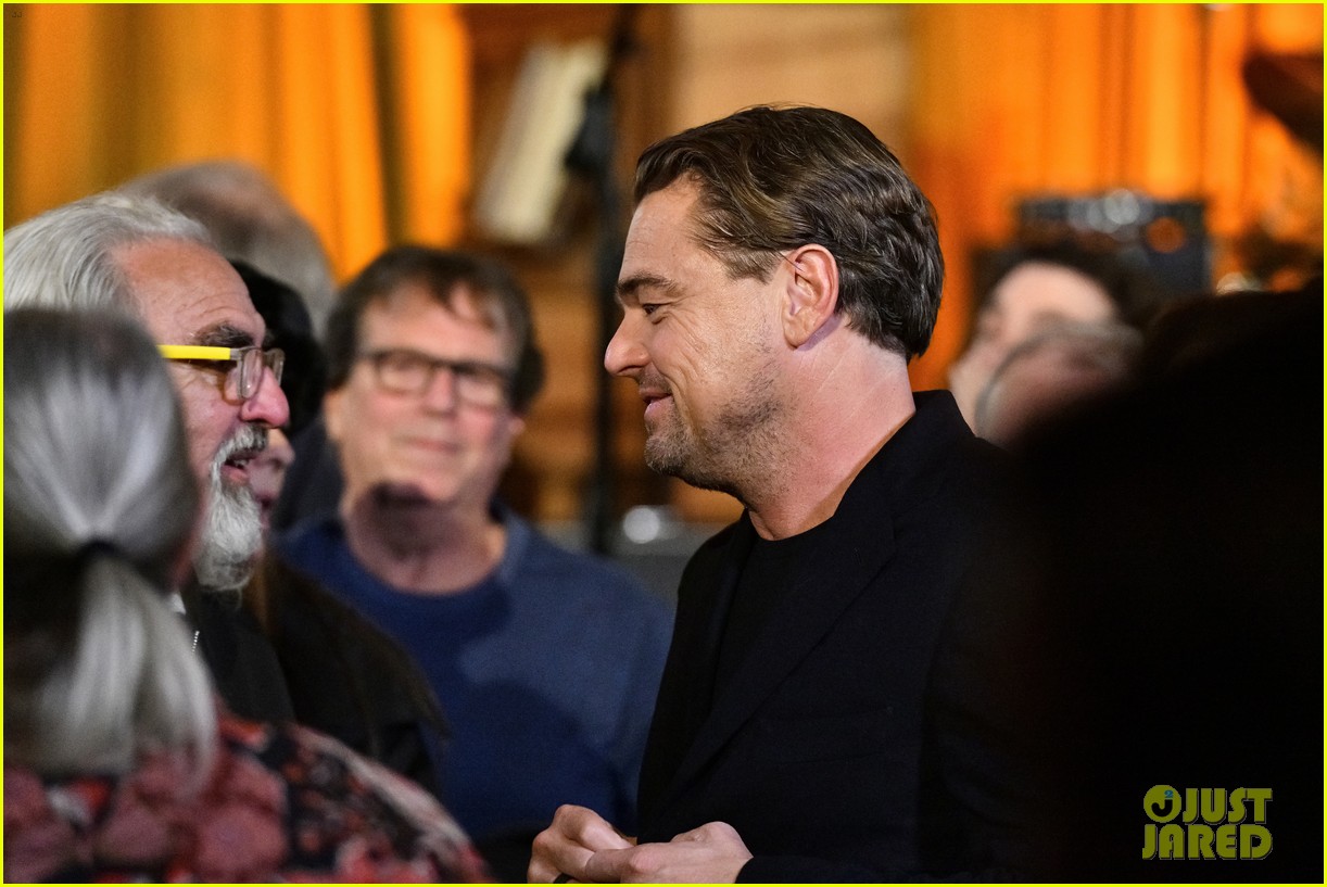 Leonardo DiCaprio Attends Robbie Robertson's Celebration of Life with ...