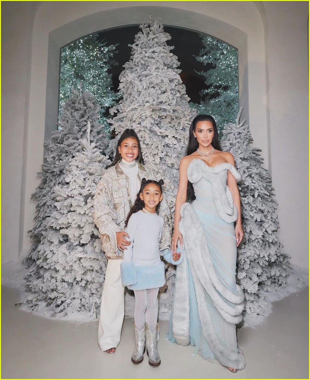 Kim Kardashian Shares Photos with All 4 Kids from Inside Her Christmas ...