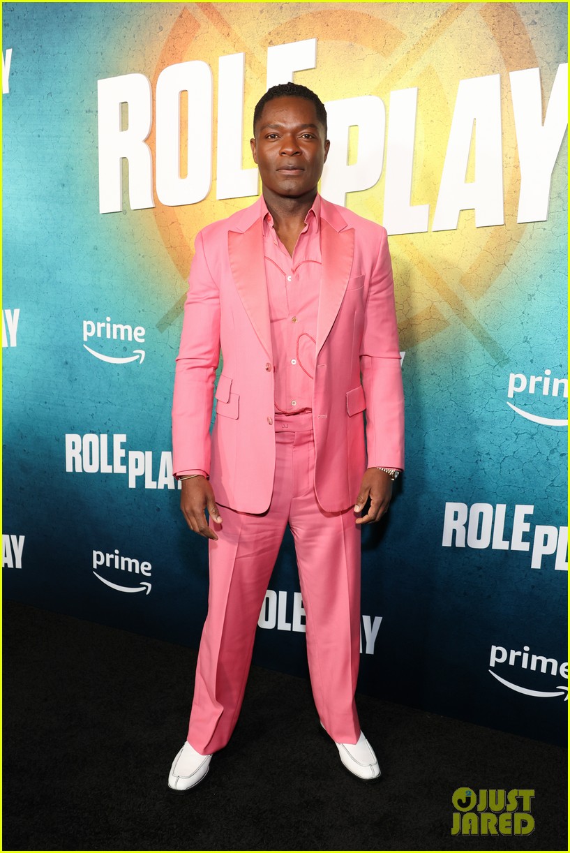 Kaley Cuoco & David Oyelowo Both Sport Bright Outfits for 'Role Play ...
