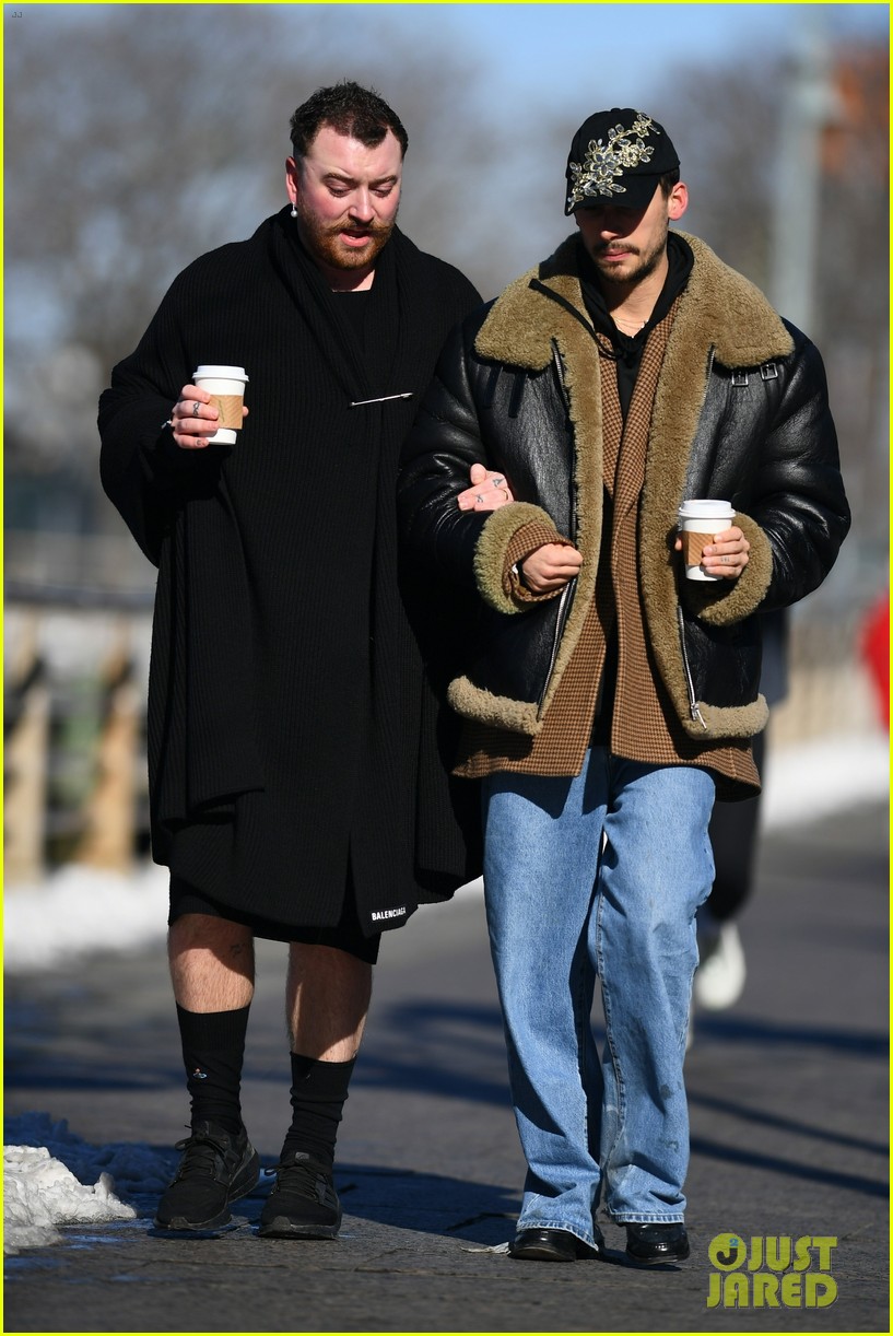 Sam Smith & Boyfriend Christian Cowan Grab Coffee Together in Chilly ...