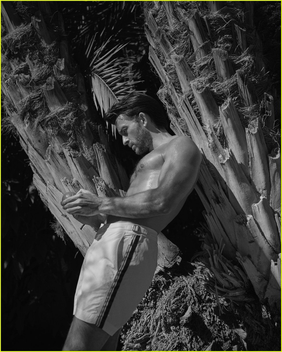 'Wicked' Star Jonathan Bailey Goes Shirtless in New Orlebar Brown ...