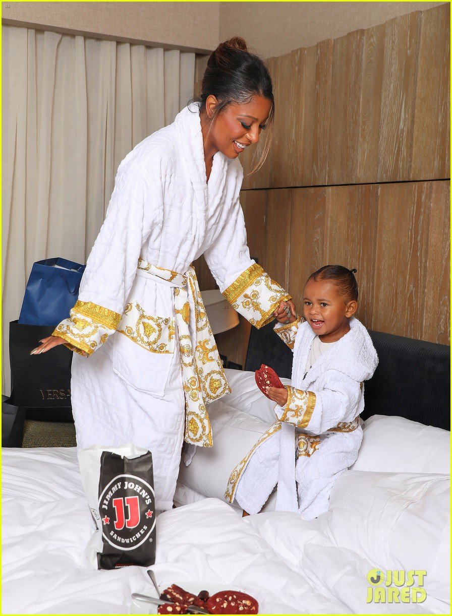 Victoria Monet & Daughter Hazel Jump for Joy on Grammys Morning in ...