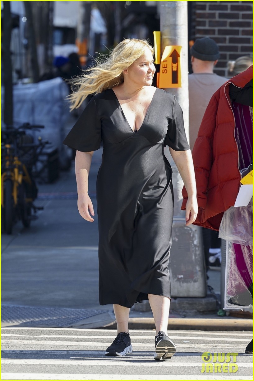 Amy Schumer Films 'Kinda Pregnant' in New York After Revealing Cushing ...