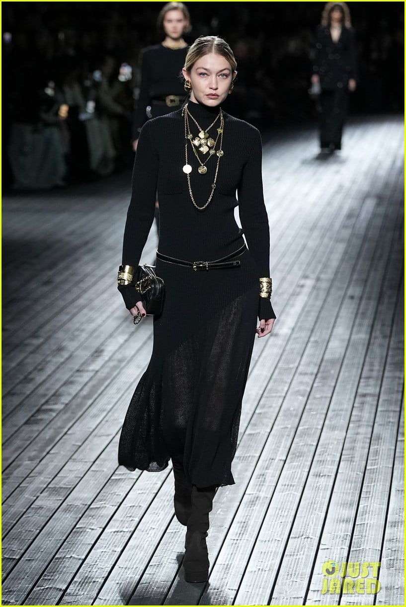 Penelope Cruz, Margaret Qualley, & More Watch Gigi Hadid Walk in Chanel ...