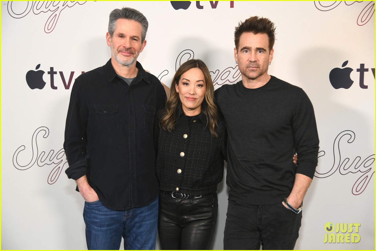 Colin Farrell & Kirby Step Out to Promote New Apple TV+ Series 'Sugar ...
