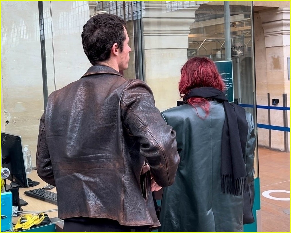 Dua Lipa & Callum Turner Hold Hands While Catching a Train from Paris ...