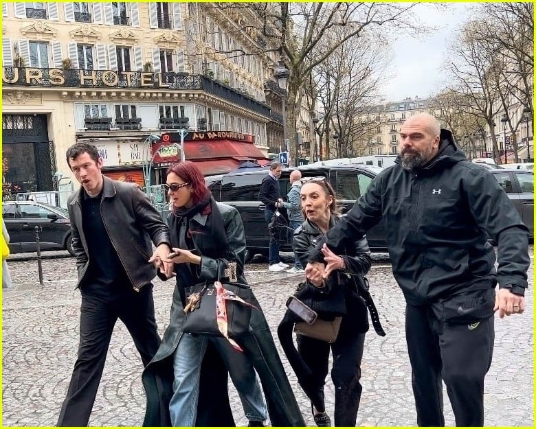 Dua Lipa & Callum Turner Hold Hands While Catching a Train from Paris ...