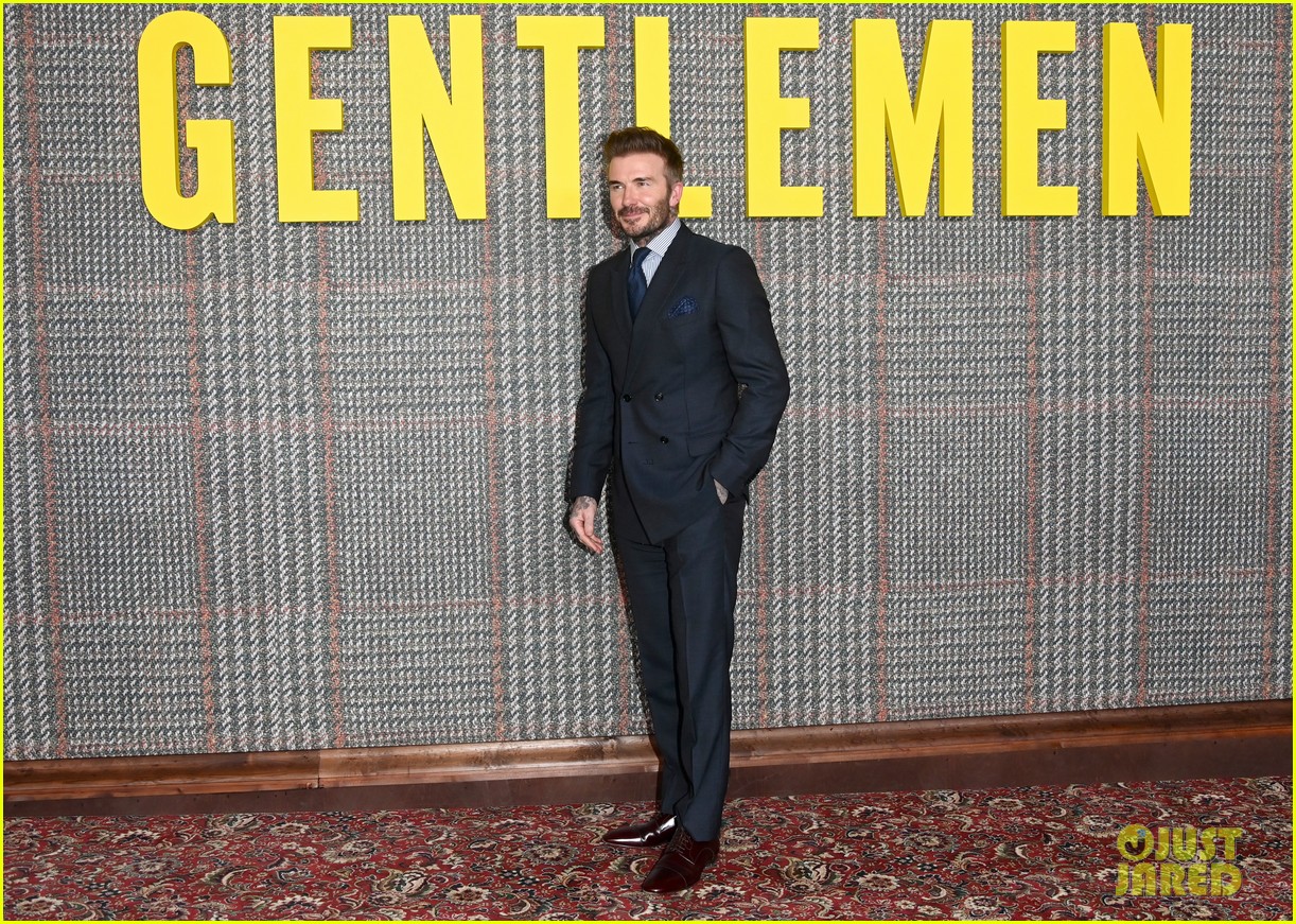 David Beckham & Jason Statham Support Pal Guy Ritchie at UK Premiere of ...