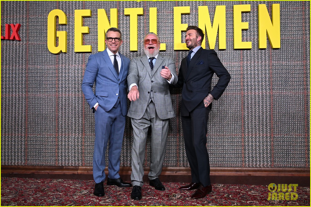 David Beckham & Jason Statham Support Pal Guy Ritchie at UK Premiere of ...