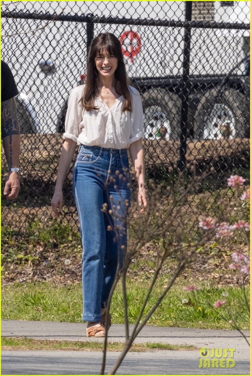 Anne Hathaway Films New Movie 'Flowervale Street' in Atlanta Following ...